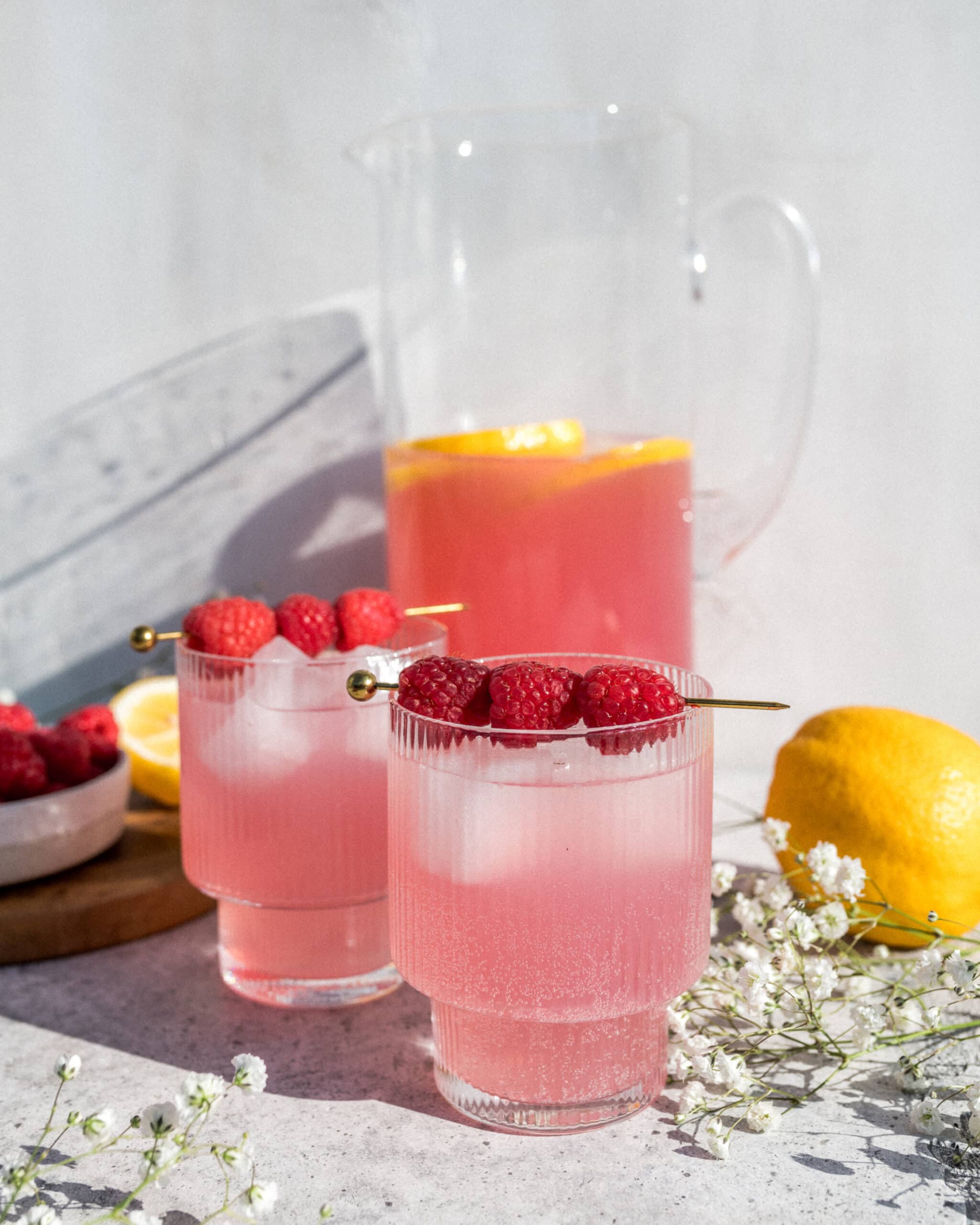 Pink Lemonade Vodka Punch - Charmed by Camille