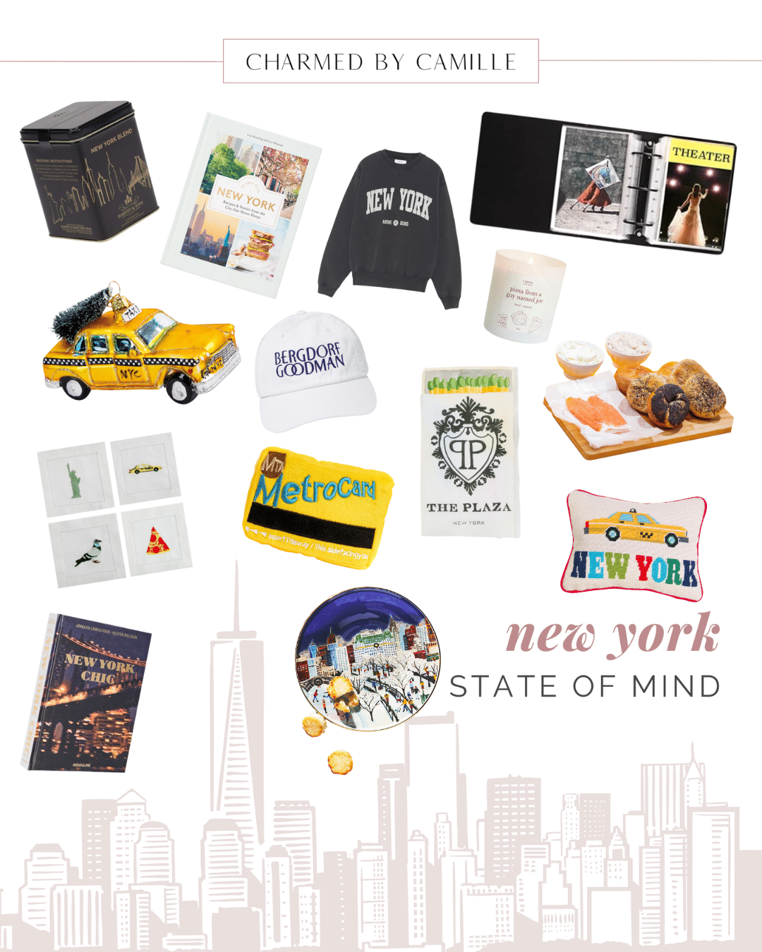 New York City Inspired Gifts - Charmed by Camille